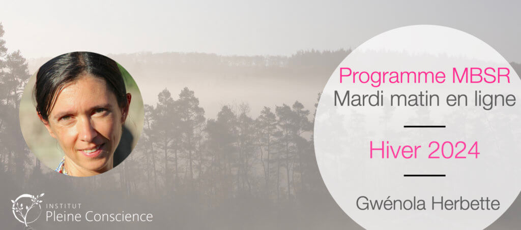 Programme MBSR hiver 2024 en matinée - en ligne * Institut Pleine ...